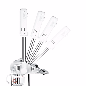 Funnylife 3 in 1 Aromatherapy Facial Steamer, 5X Magnifying LED Lamp, High Frequency Machine,Salon Spa Beauty Equipment