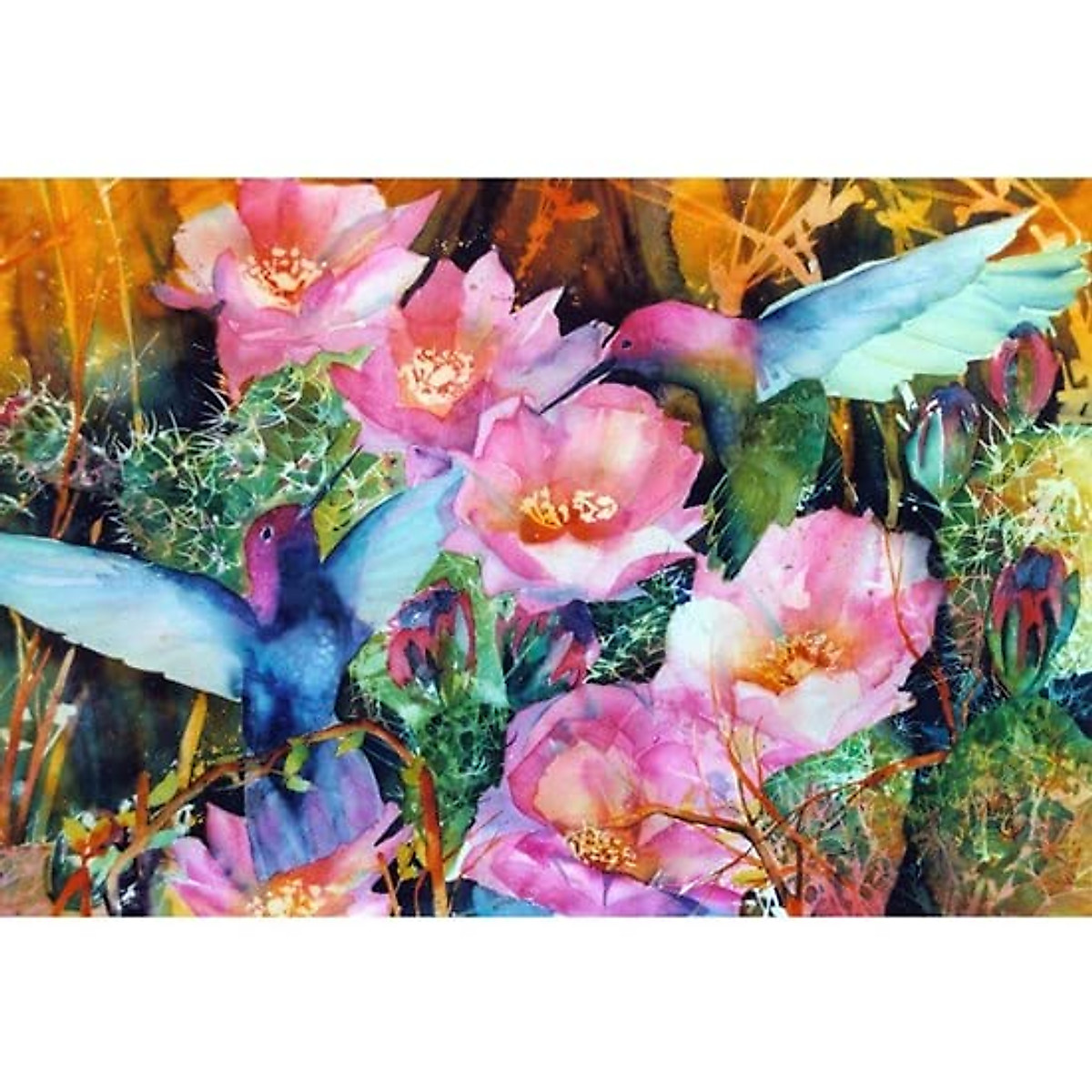 CafePress Hummingbirds And Cactus Mug Ceramic Coffee Mug, Tea Cup 11 oz