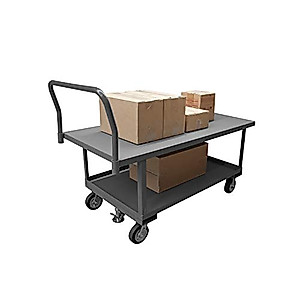 Durham WHPTFL24486MR95 2 Deck Platform Truck, Floor Lock
