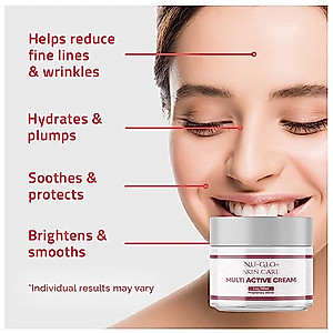 Nu-Glo Cream - Nu Glo Skincare Face Cream, NuGlo Multi Active Cream (5 Pack)