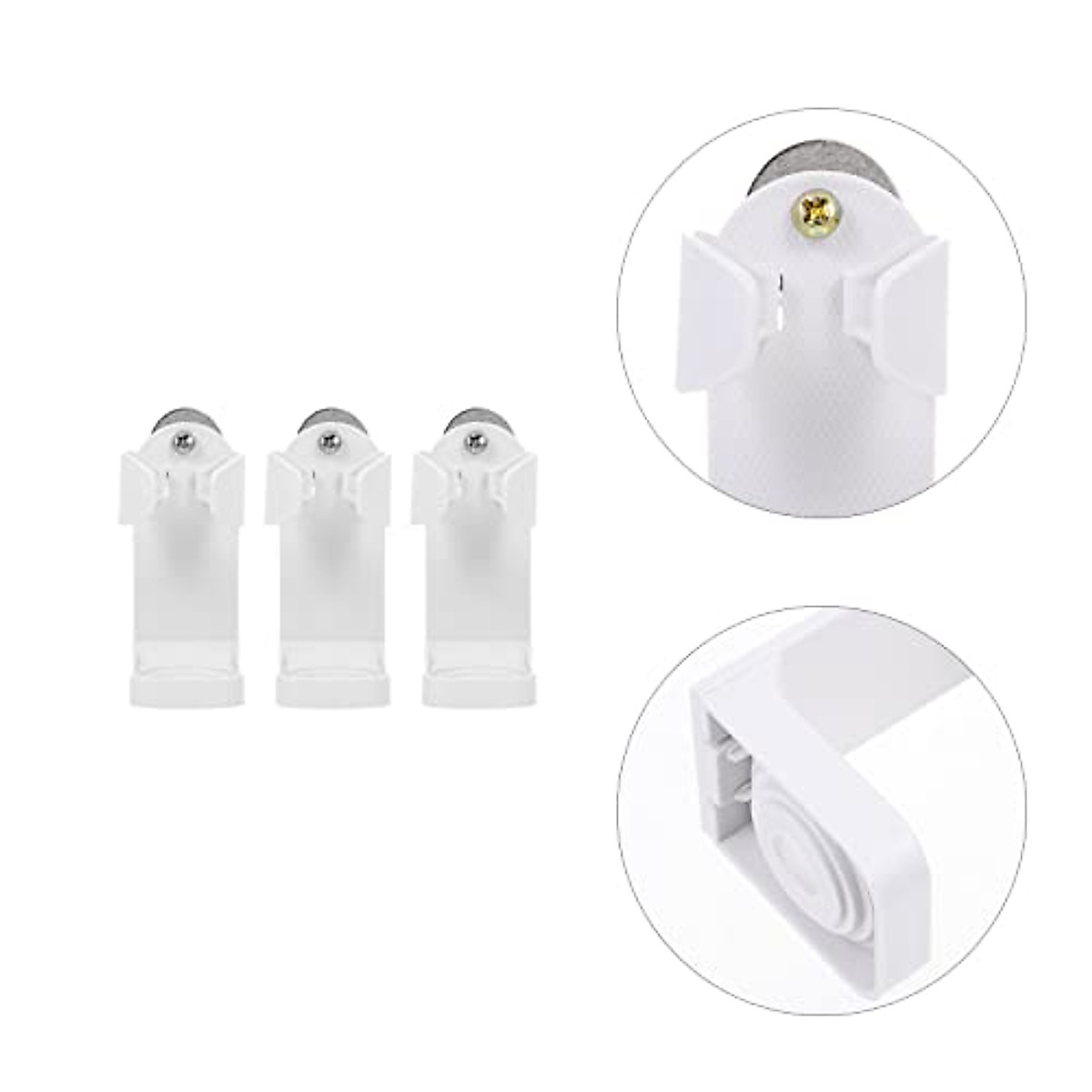 Mipcase Toy Parrot 3Pcs Bird Cage Food Holder Parrot Fruit Vegetable Clips Bird Cage Feeder Clips for Budgie Parakeet Cockatoo Macaw Cockatiel Conure, White Fruit Feeder