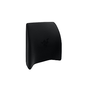 Razer Lumbar Cushion Lumbar Support for Gaming Chair: Fully-Sculpted Lumbar Curve - Memory Foam Padding - Wrapped in Plush Black Velvet