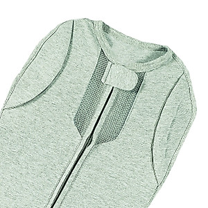 Woombie Convertible Vented Baby Swaddle Blanket, Converts to Wearable Blanket for Babies Up to 6 Months, Lime Sorbet Green, 14-19 lbs