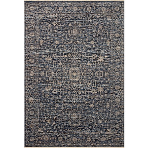 Loloi II Sorrento Collection SOR-01 Midnight/Natural 7'-10" x 10'-2" Area Rug