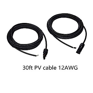 ACOPOWER 6x110Watts Flexible Solar RV Kit w/50A Waterproof Charge Controller, Solar Cable Wire,Tray Cable and Y Branch Connectors,Cable Entry Housing for Marine, RV, Boat, Caravan