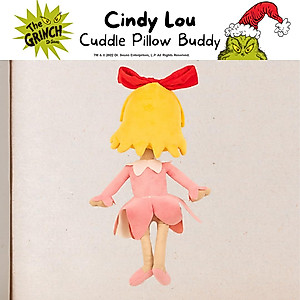 Franco Dr. Seuss The Grinch Cindy Lou Holiday & Christmas Bedding Super Soft Plush Cuddle Pillow Buddy, (Officially Licensed Product)