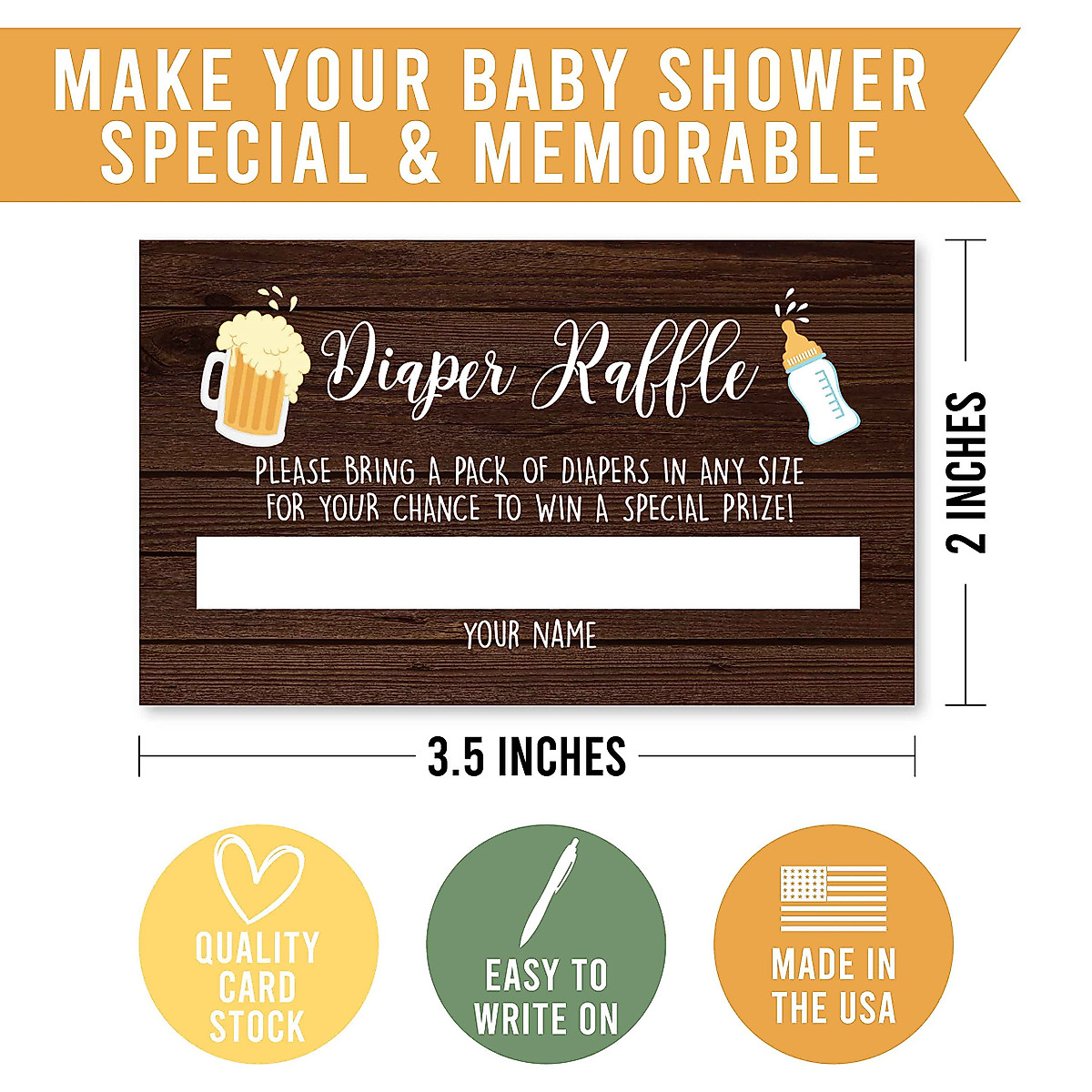25 Baby Shower Diaper Raffle Tickets For Baby Shower Games To Play - Baby is Brewing Baby Shower Games Gender Neutral, Diaper Raffle Cards, Baby Raffle Tickets, Baby Shower Invitation Inserts