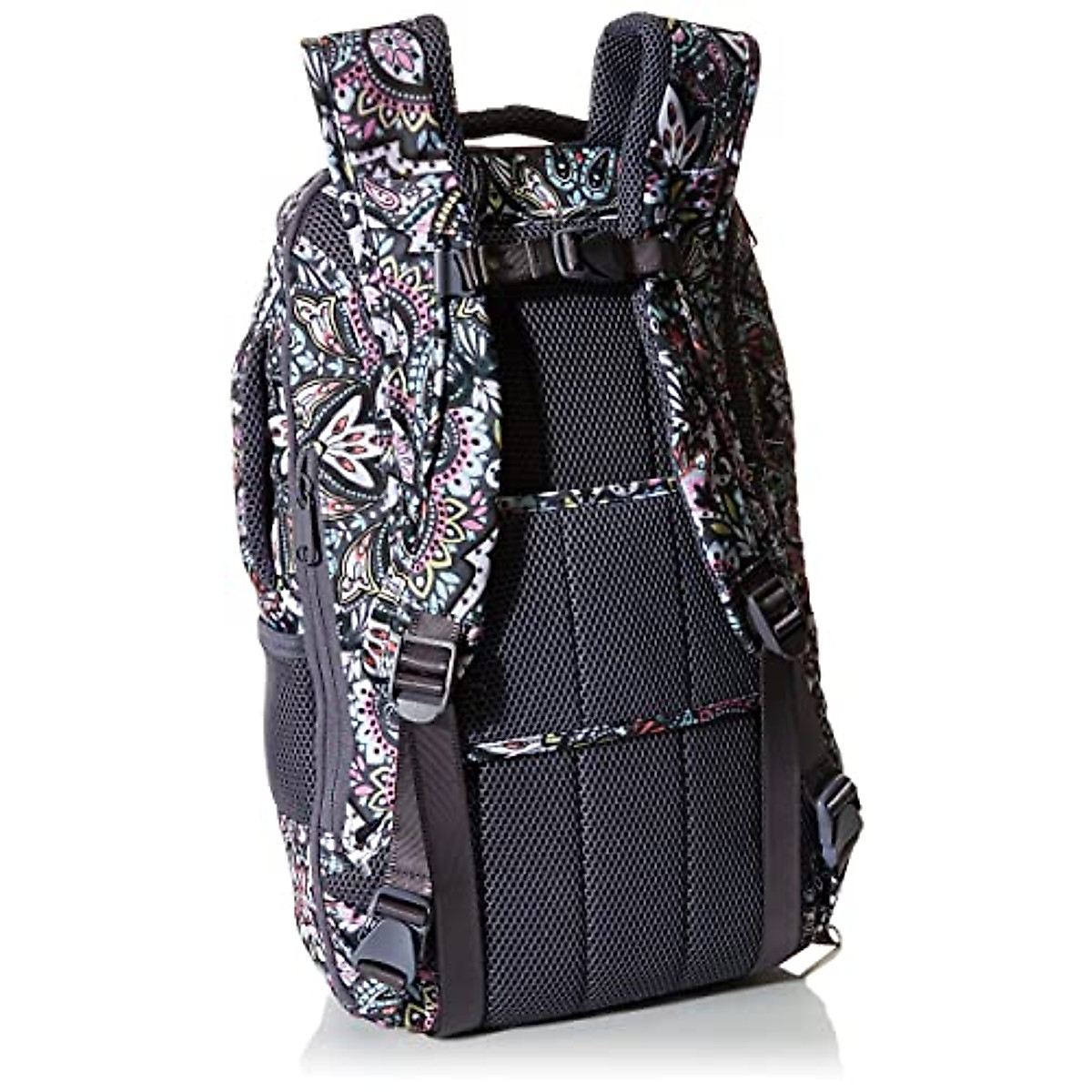 Vera Bradley Women's Recycled Lighten Up Reactive Journey Backpack, Bonbon Medallion, One Size