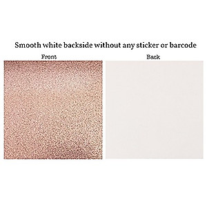 Crafasso 12" x 12" 300gms heavy & premium cardstock, 15 sheets, rose gold(Pink scheme)