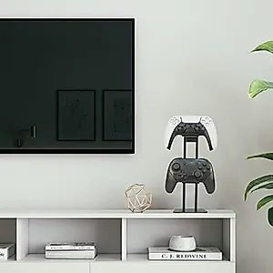 Monzlteck Desktop Controller Holder for PS4/PS5/Xbox ONE/Switch Pro/Headset, Controller Organizer,Gaming Accessories