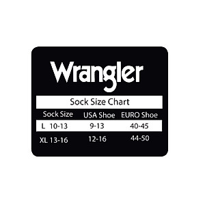 Wrangler Mens Ultra Dri Compression Tall Boot Socks 3 Pair Pack (Black, Men's Shoe Size 9-13 - Sock Size Large)