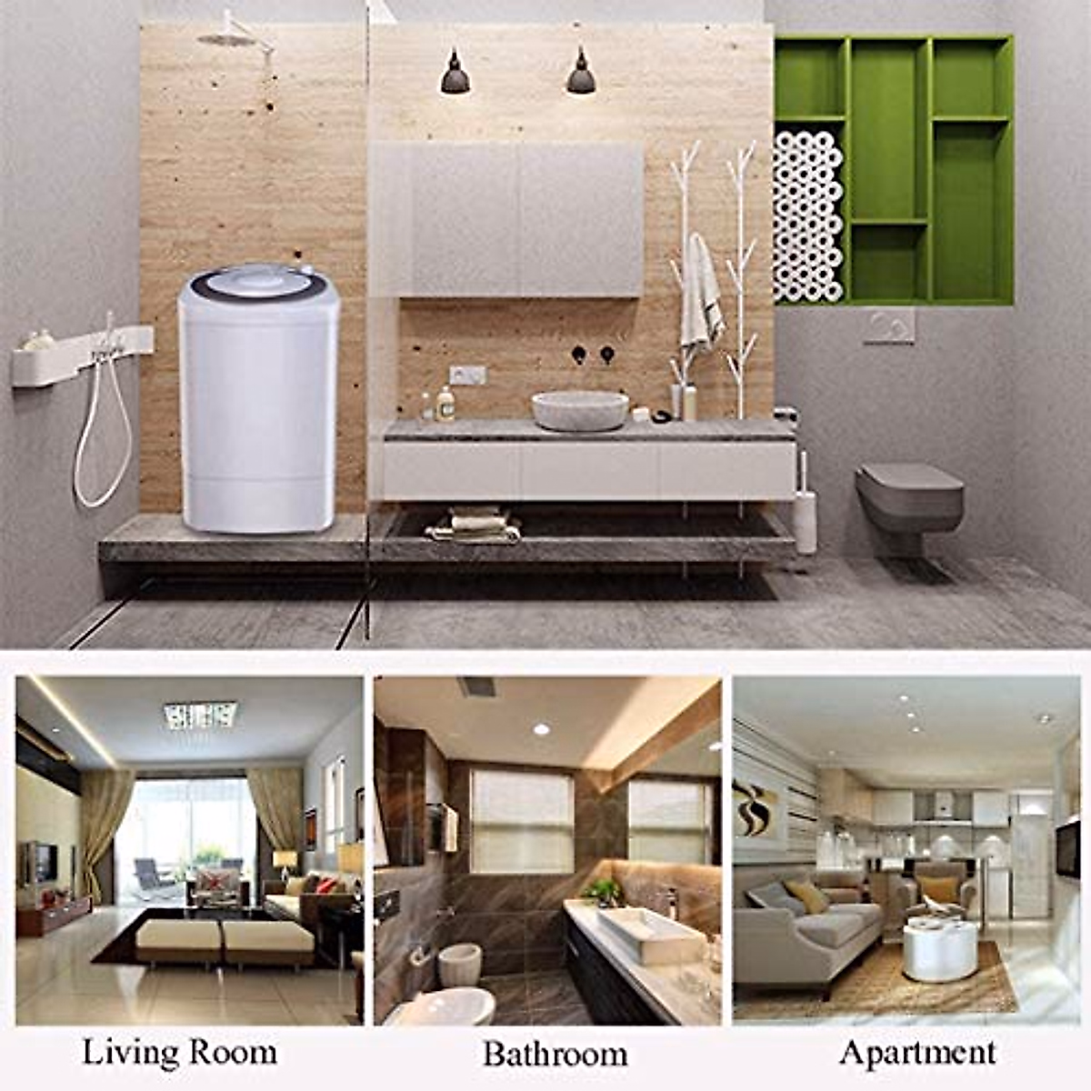 ZLXDP Mini Washing Machine Small Mini Large Capacity Single Barrel Semi-Automatic Single Cylinder Household