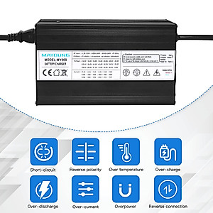 YEWY 14.6V 40A LiFePO4 Battery Charger for 4S 12.8V LiFePO4 Battery Pack Smart Charge Auto-Stop1