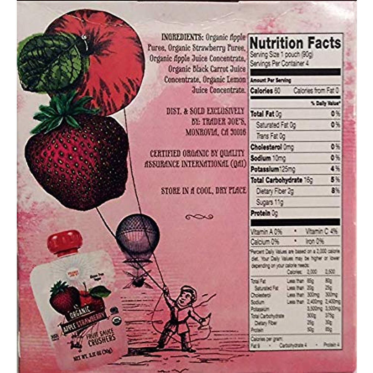 Trader Joe's Apple Strawberry Fruit Sauce Crushers