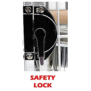 22” Portable Heavy Duty Travel Bird Parrot Carrier Play Stand Perch Cage Feeding Bowl Stand with Handle and Accessories (White)