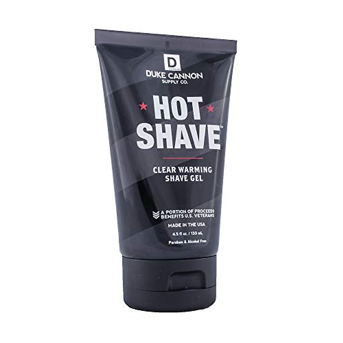 Duke Cannon Supply Co. - Hot Shave Clear Warming Shave Gel, Unscented (4.5 oz) Clear Shaving Gel for a Close and Comfortable Men Shave, 4.5 Fl Oz (Pack of 1)