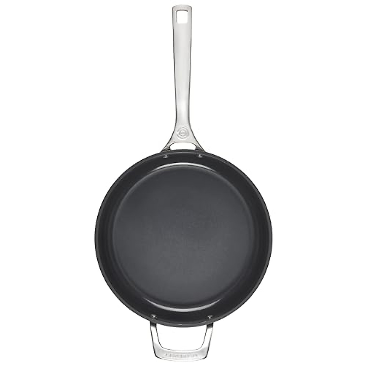 Le Creuset Essential Non-stick Ceramic Sauté Pan with Glass Lid, 4 ¼ qt.
