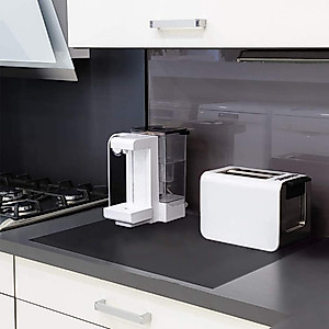 Monikami 23.6 by 15.7 Inch Extra Large Multipurpose Silicone Mat Placemats Kitchen Mat Countertop Protector Pastry Baking Mat Table Mat Non-Slip(Black,2)