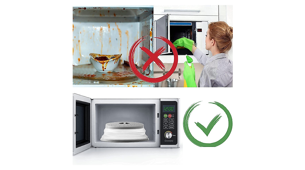 Microwave Cover: Collapsible Splatter Guard 10.5"
