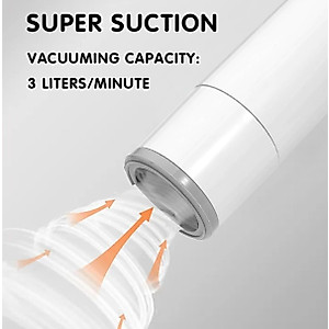 Handheld Vacuum Sealer for Food Storage, Rechargeable Vacuum Sealer Pump for Reuseable Food Saver Vac Bags & Food Containers with Vacuum Seal (Bags and Containers sold separately)