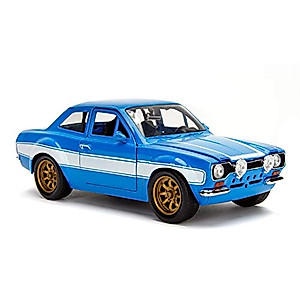 Jada Toys 1:24 Fast & Furious - Brian's Ford Escort RS2000 Mk1, Blue With White Stripes