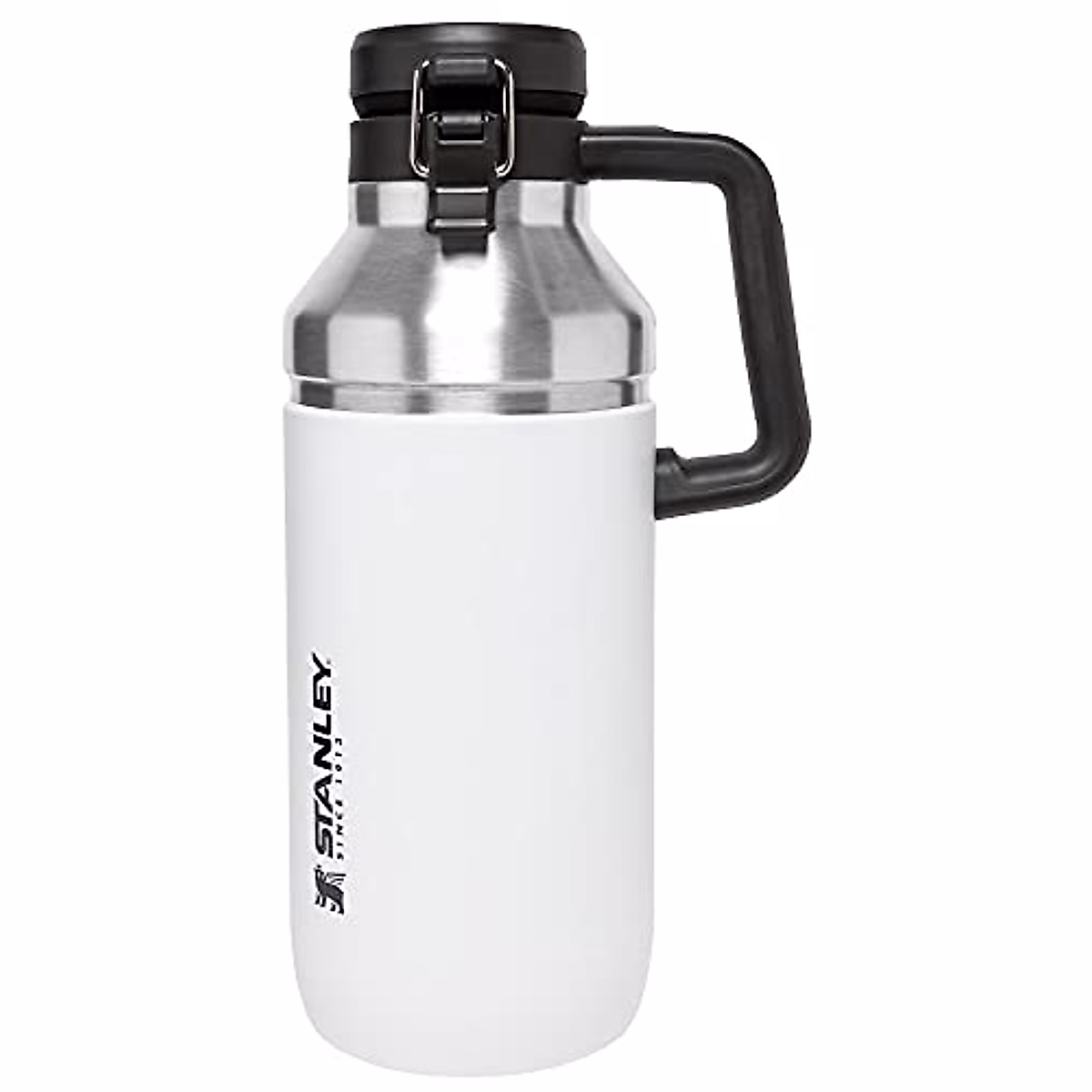 Stanley Go Growler, 64oz Stainless Steel Vacuum Insulated Beer Growler, Rugged Growler with Stainless Steel Interior, 24 Hours Cold and 4 Days Ice Retention