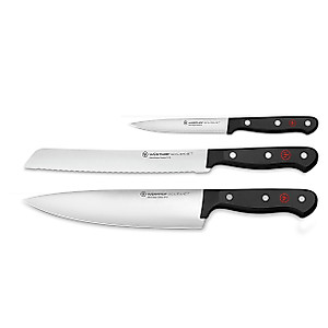 Wüsthof Gourmet 3-Piece Chef's Knife Set & 7-Slot In Drawer Knife Storage