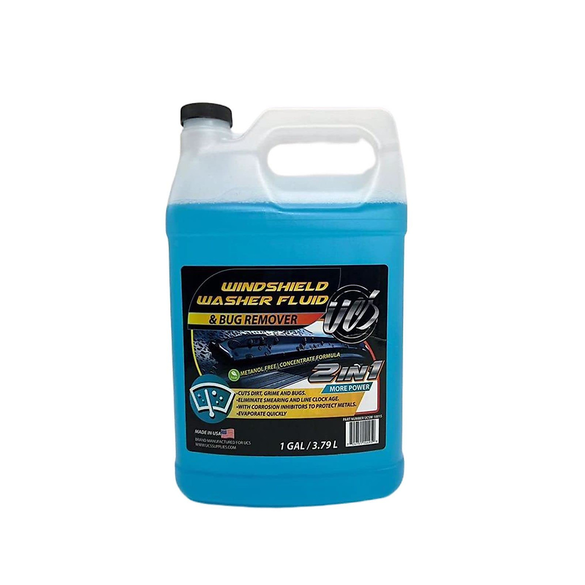 UCS 10015 2-In-1 Windshield Washer Fluid & Bug Remover 1 Gallon Pack of 1