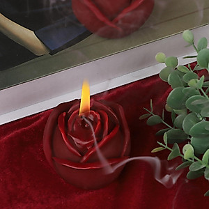 Wehnniee Low Temperature Candles, Soy Wax Low Heat Romantic Rose Candle for Couples, Valentines Day Wedding Anniversary Dating Gifts for Wife Husband Girlfriend Women Men, Low Temp Candle Play