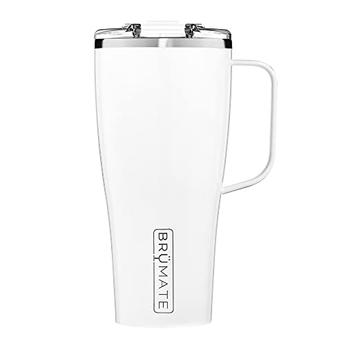 BrüMate Toddy XL - 32oz 100% Leak Proof Insulated Coffee Mug with Handle & Lid - Stainless Steel Coffee Travel Mug - Double Walled Coffee Cup (Ice White)