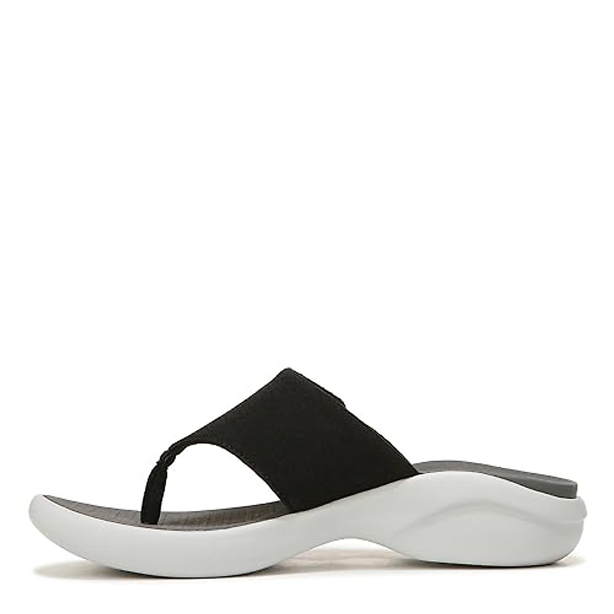 BZees Womens Camp Out Thong Sandal Black 7.5 M