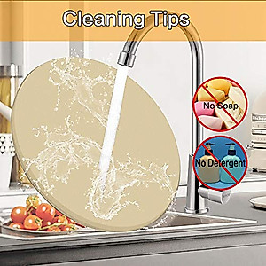 VIKEYHOME Round Pizza Stone, Heavy Duty Cordierite Pizza Grilling Stone, Baking Stone, Pizza Pan, Perfect for Oven, BBQ and Grill, Thermal Shock Resistant, Durable and Safe, 12 Inch Round, 4.6Lbs