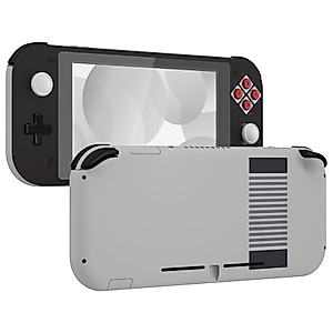 eXtremeRate Classic NES Style DIY Replacement Shell for Nintendo Switch Lite, NSL Handheld Controller Housing w/Screen Protector, Custom Case Cover for Nintendo Switch Lite