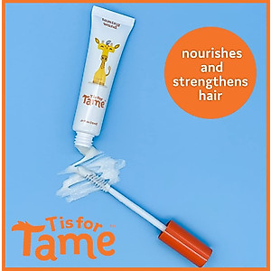 T is for Tame Hair Taming Wand for Flyaways, Frizz - Natural & Vegan Kids Haircare Styling Wand - Slick Back Smoothing Stick for Baby & Toddler - Anti-Frizz, Flyaway Hair Tamer - 1 Pack