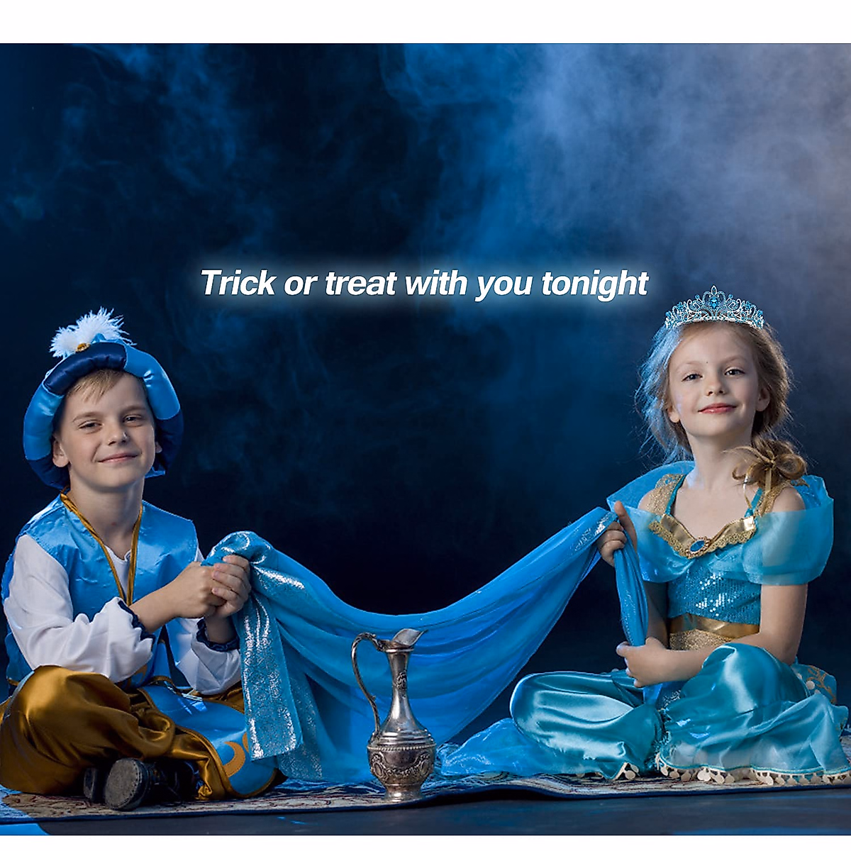 Blue Princess Birthday Crown - Happy Birthday Tiara Headband & Decoration