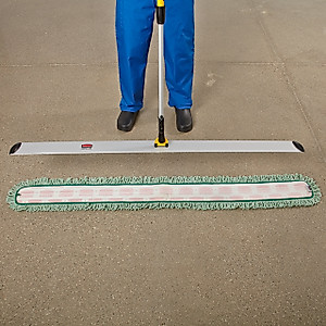 Rubbermaid Commercial Products HYGEN Microfiber Quick-Connect Mop Frame, 60 inch, Silver, for Janitorial/Professional/Industrial Cleaners for Heavy-Duty Floor Cleaning/Mopping/Dusting