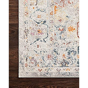 Loloi CLARA Area Rug, 5'-3" x 7'-7", Lt Grey/Multi