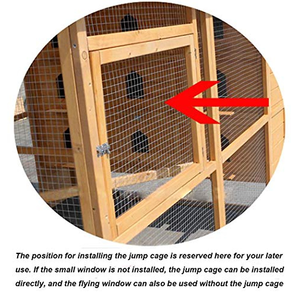 MYES Pigeon Shed, Large Wooden Loft Solid Dove House, Outdoor Pigeon Cage for Household Breeding (9-Nest Box W/Jumping Cage)