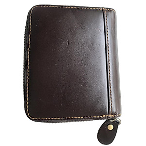 KOSSJAA credit card holders womens card case RFID blocking leather wallet Coin Purse mens (brown)