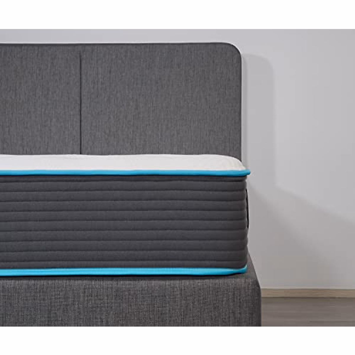 Swiss Ortho Sleep 12" Inch Individually Wrapped Coil Pocket Spring Hybrid Mattress, Bed-in-a-Box, CertiPUR-US Certified Foam, King,White