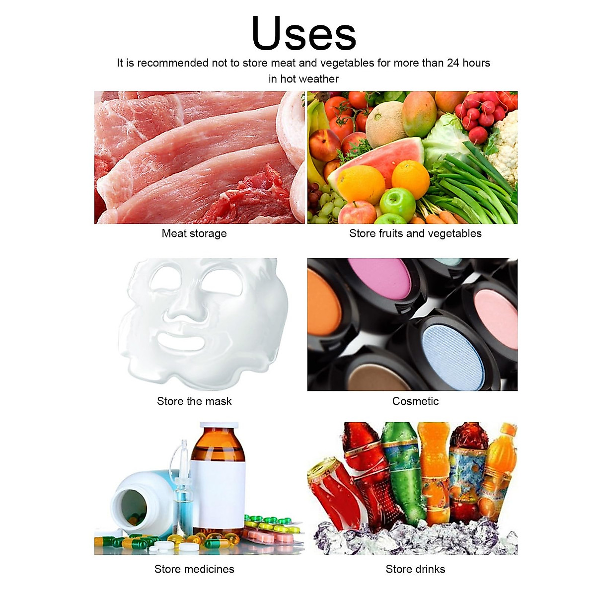 Portable Mini Fridge, 4 Liter Mini Car Fridge, Detachable Mini Storage Fridge, for Breast Milk, Fruits, Drinks, Skin Care Products(White)