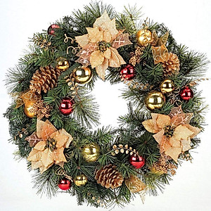 Poolan 3 Pack Dark Green Christmas Wire Wreath Frame 14 Inch Round DIY Craft Decoration Wire Wreath for Christmas Wedding Holidays Valentines Garden Home Party Decorations