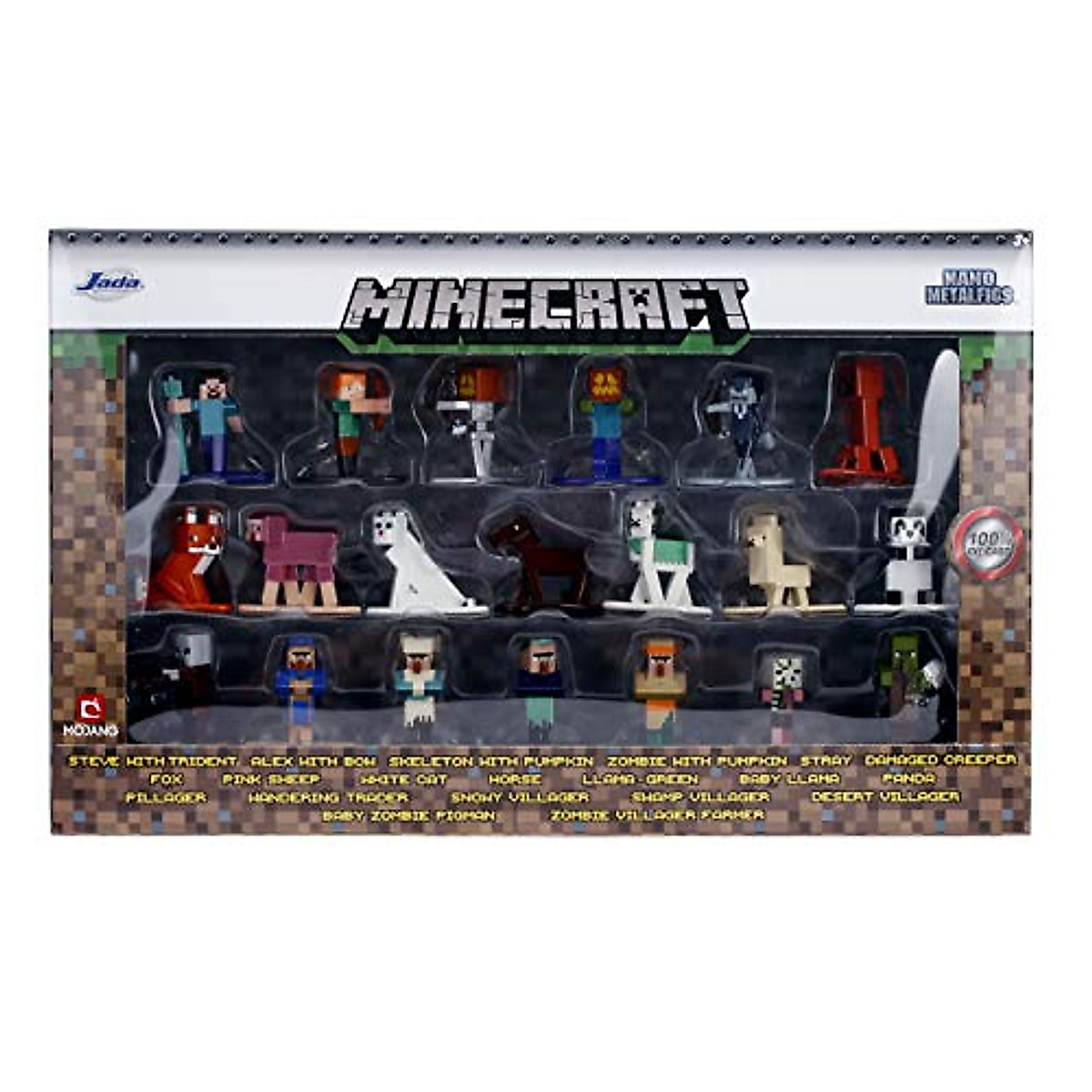 Minecraft Nano METALFIGS 20 PK W3