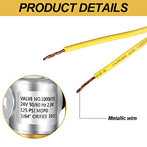 Humidifier Valve 4040 Solenoid Valve Brass Air Valve Compatible with Aprilaire Fit for 400 500 600 700 Humidifier 24 Volt