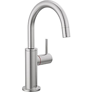 DELTA FAUCET Contemporary Round Instant Hot Water Dispenser, Arctic Stainless
