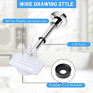 Nkiy Quen Set of 4 Tub Spout Diverter Repair Kit with Electroplating Surface-Bathtub Spout with Diverter Repair Kit-Tub Faucet Repair Replacement Parts for Broken or Leaking Repairs