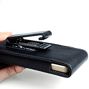 iPhone Se 2020 8 7 6s Holster Case, Gcepls Leather Pouch Sleeve Carrying Case with Belt Clip Holster for iPhone Se2 iPhone 8 7 6 6s S7(Vertical Black)