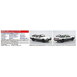 Aoshima Initial D: Fujiwara Takumi AE86 Trueno with Figure 1:24 Scale Model Kit