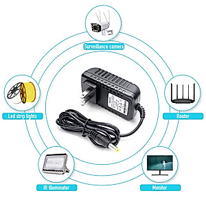24V 1A Power Supply Adapter, Durable and Compatible with 100-240V AC to DC 24 Volt Power Cord and Plug, 5.5x2.5mm/2.1mm Switching Charger 24vdc 1amp 50/60hz, 1000ma 800ma 600ma 500ma 400ma Available