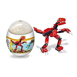 HOCHE 6 Pack Dinosaur Eggs Building Blocks Toys Set Good Gift for Kids, Easter Eggs